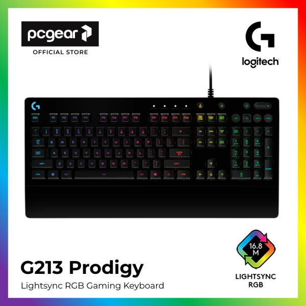 Logitech G213 Prodigy RGB Gaming Keyboard (Black) - PCGear Malaysia