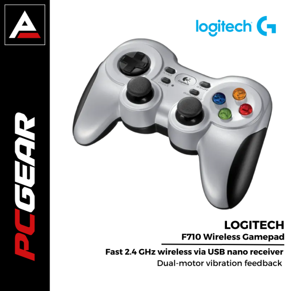 Logitech G F710 Wireless Gamepad - Silver - PCGear Malaysia